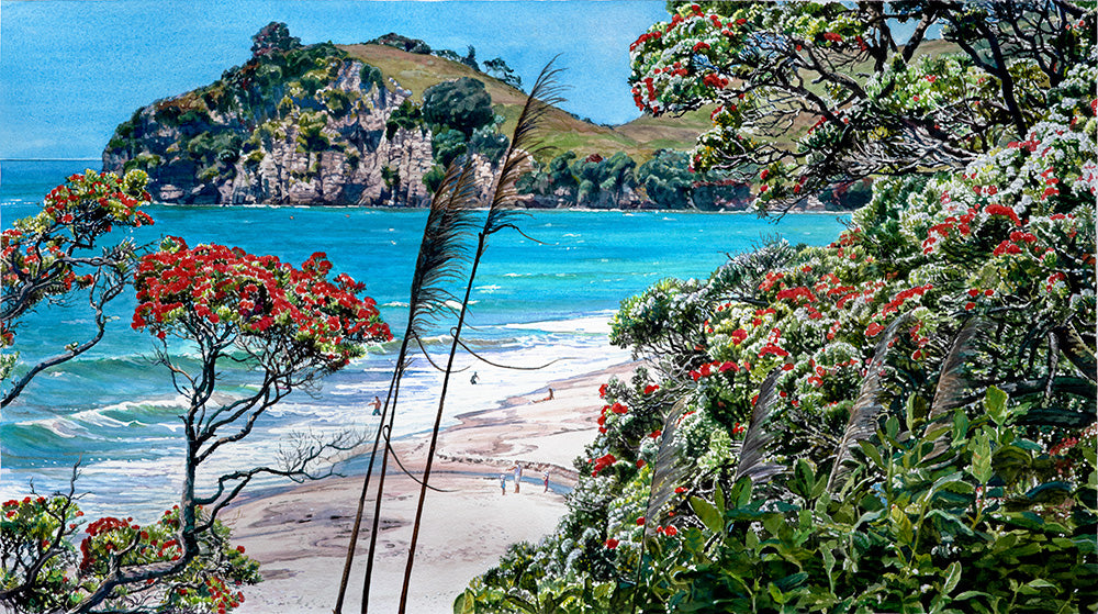Fine Art Prints | NZ Landscape | Jane Galloway | Hahei Summer – PALM Prints
